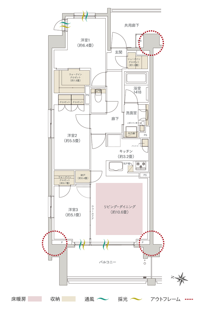 【ホームズ】ヒルズグランデ稲毛｜新築マンションの物件情報（価格・間取り）