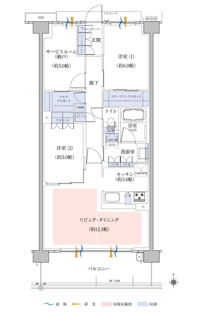 【ホームズ】間取り・タイプ一覧 - 京都円町GRAND PLACE（グランプレイス）新築マンションの物件情報