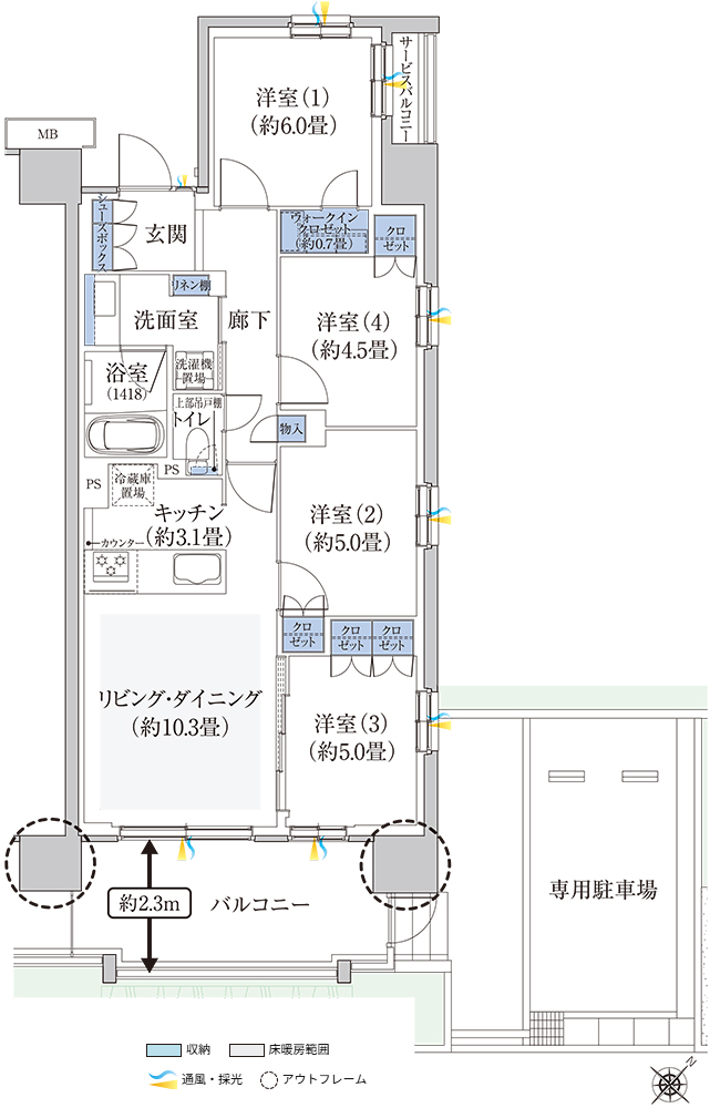 【ホームズ】ハイムスイート新狭山の建物情報 | 埼玉県狭山市新狭山二丁目23番2、23番6(地番)