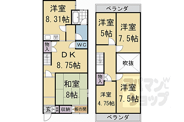 【ホームズ】でお部屋探し！上京区仲之町貸家301 xxx[5LDK/賃料13万円/115.97㎡]賃貸一戸建て住宅情報(物件番号:0113628-0246987、取扱い不動産会社:アパマン ...