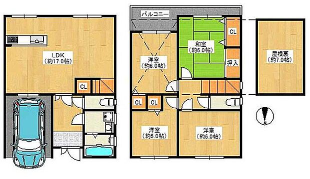 JRおおさか東線 衣摺加美北駅から960m 徒歩12分 4LDKの中古一戸建て情報【スマイティ】物件番号：27-7771107