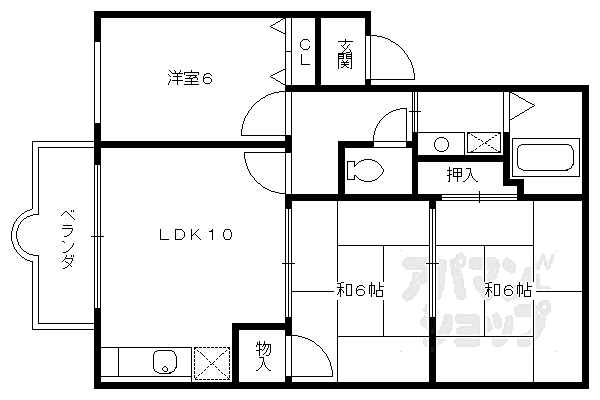 【ホームズ】でお部屋探し！メゾン大淀 2階/203[3LDK/賃料6.5万円/57㎡]賃貸アパート住宅情報(物件番号:0116811-0154174、取扱い不動産会社:アパマンショップ伏見店 ...