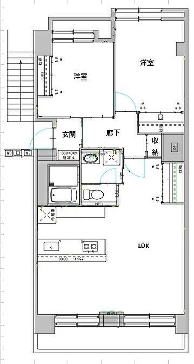 ローズマンション藤ノ森B棟 1104号室 2LDK 11階の中古マンション情報【スマイティ】物件番号：26-8136840