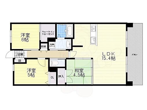 【ホームズ】プラウドシティ塚口マークフォレスト[3LDK/3階/73.78㎡]。賃貸マンション住宅情報