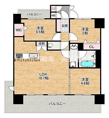 【ホームズ】あべのグラントゥール[3LDK/19階/89.85㎡]。賃貸マンション住宅情報