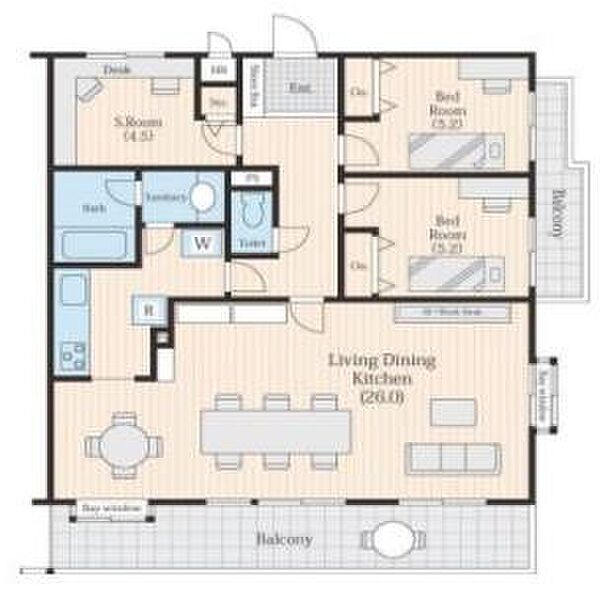 【ホームズ】ライオンズマンション越谷大沢 206｜越谷市、東武伊勢崎線 北越谷駅 徒歩13分の中古マンション（物件番号：0138631-0004566）