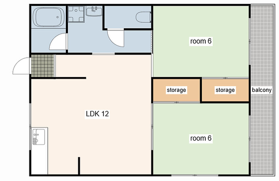 【ホームズ】でお部屋探し！オリエンタルマンション 6階/603[2LDK/賃料4.3万円/62.3㎡]賃貸マンション住宅情報(物件番号:0140980-0076901、取扱い不動産会社:有限 ...