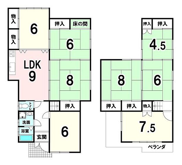 生駒郡平群町吉新3丁目 8LDKの中古一戸建て情報【スマイティ】物件番号：29-8050026