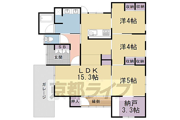 【ホームズ】でお部屋探し！JR山陰本線 花園駅 徒歩17分。[3SLDK/賃料12万円/73.38㎡]賃貸一戸建て住宅情報(物件番号:0142941-0157435、取扱い不動産会社:株式会社 ...