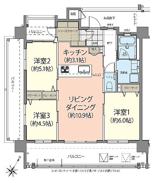 【ホームズ】アーバンパレット美里仲原町 401｜沖縄市、バス 宮里中学校前下車 徒歩2分の新築マンション