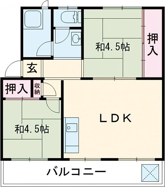 【ホームズ】山下マンション[2LDK/賃料3.8万円/3階/47.57㎡]。賃貸マンション住宅情報