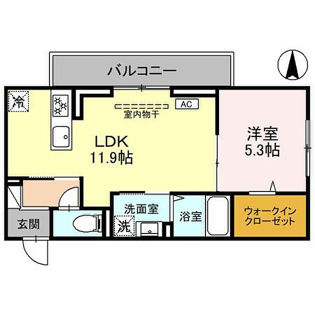 【ホームズ】Jade朝日[1LDK/賃料6.1万円/2階/41.86㎡]。賃貸アパート住宅情報