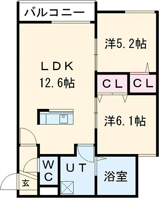 【ホームズ】NFP千歳[2LDK/賃料8.5万円/3階/54.86㎡]。賃貸アパート住宅情報
