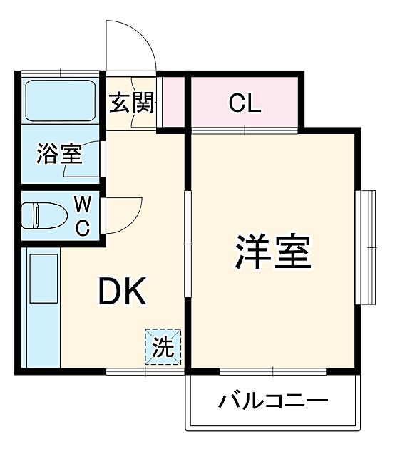 【ホームズ】ハイツ司1[1DK/賃料4.2万円/2階/23.9㎡]。賃貸アパート住宅情報