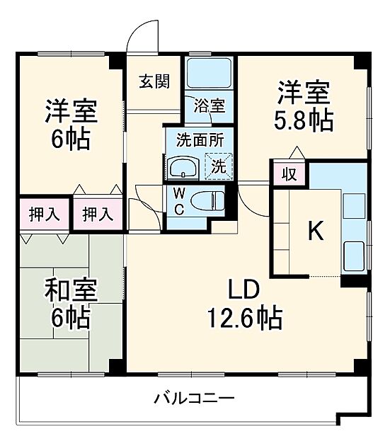 【ホームズ】でお部屋探し！プライムガーデン湘南藤沢 2階/201[3LDK/賃料13.6万円/70㎡]賃貸マンション住宅情報(物件番号:3701006-0130915、取扱い不動産会社:ハウス ...