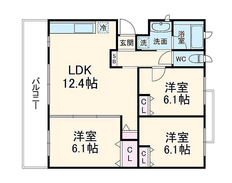 【ホームズ】でお部屋探し！KENZO HAUS yokodai 2階/207[3LDK/賃料16.1万円/65.62㎡]賃貸マンション住宅情報(物件番号:3701148-0117735、取扱い ...