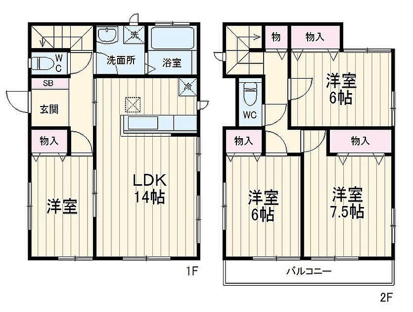 【ホームズ】でお部屋探し！Kolet船橋新高根02 1[4LDK/賃料16.1万円/94.39㎡]賃貸一戸建て住宅情報(物件番号:3701036-0389721、取扱い不動産会社:ハウスコム ...